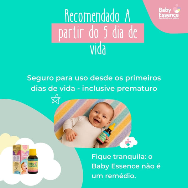 Baby Essence 30ml – Alívio Natural da Cólica, Gases, Refluxo e Disques ...