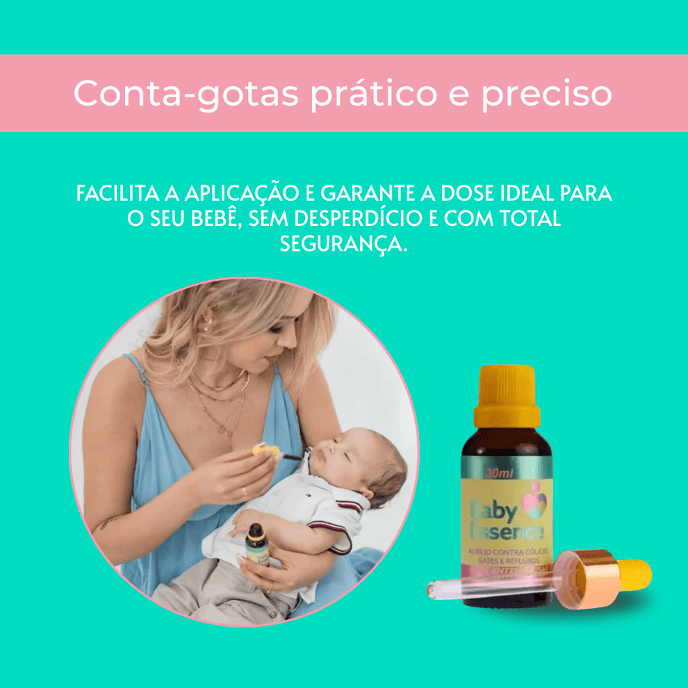 Baby Essence 30ml – Alívio das Cólicas, Gases, Refluxo e Disquesia ...